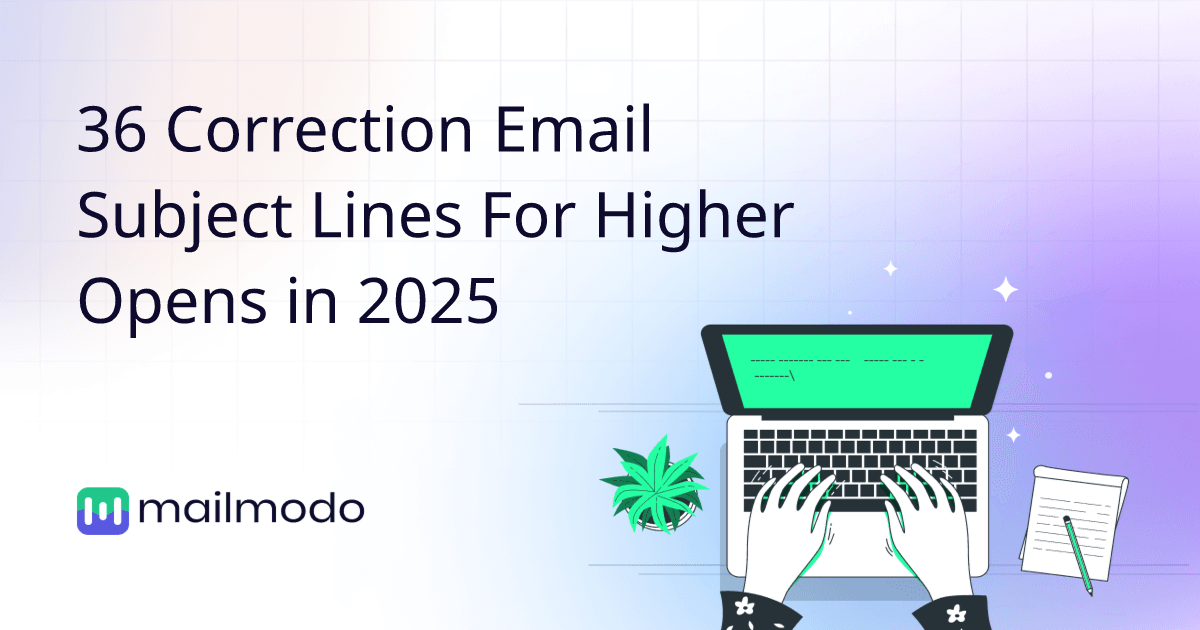 36 Correction Email Subject Lines For Higher Opens in 2025